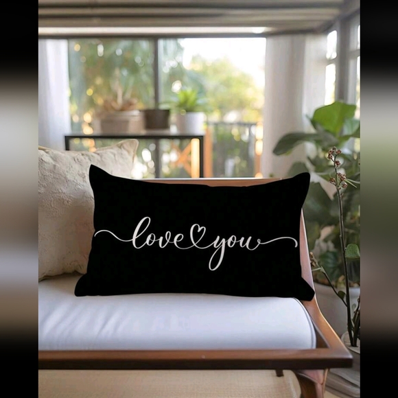 Accents | 12 X 2 Simple Pillow Cover Love You Quote | Poshmark